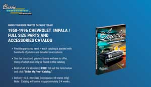 1958-1996 Chevrolet Impala Parts / Full Size Restoration Parts Catalog